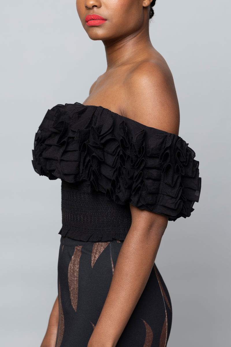 Frilled Off Shoulder – Hope for Flowers by Tracy Reese