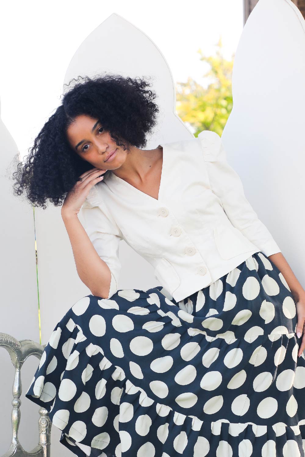 Parchment Puff Sleeve Jacket – Hope for Flowers by Tracy Reese